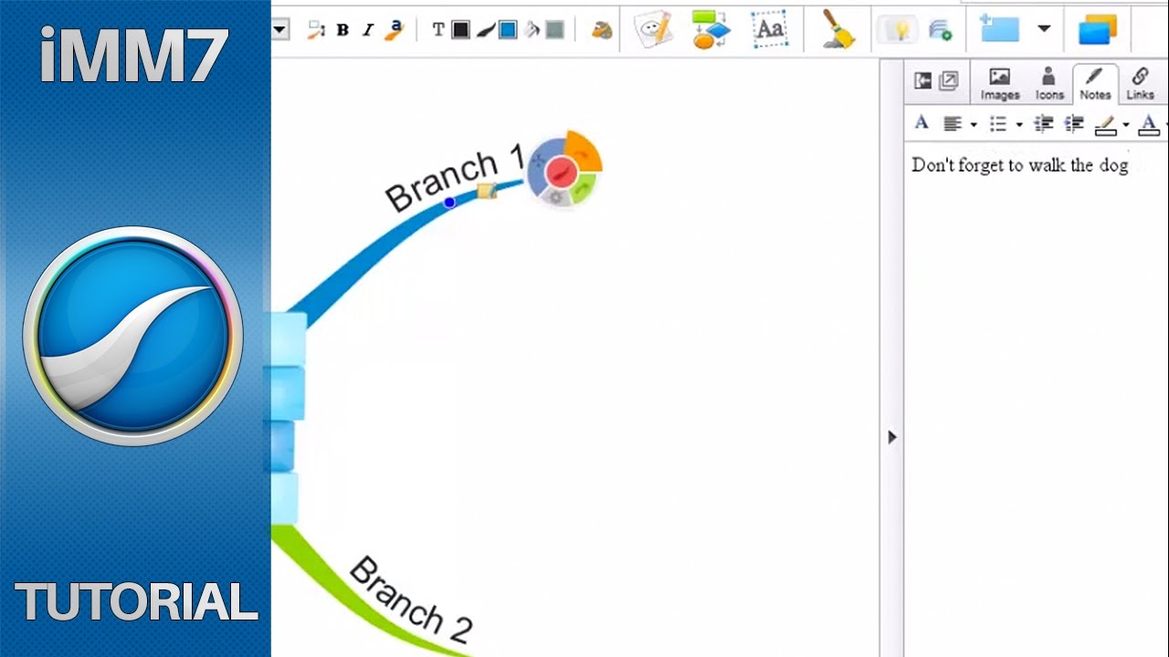 Inserting Notes - iMindMap 7