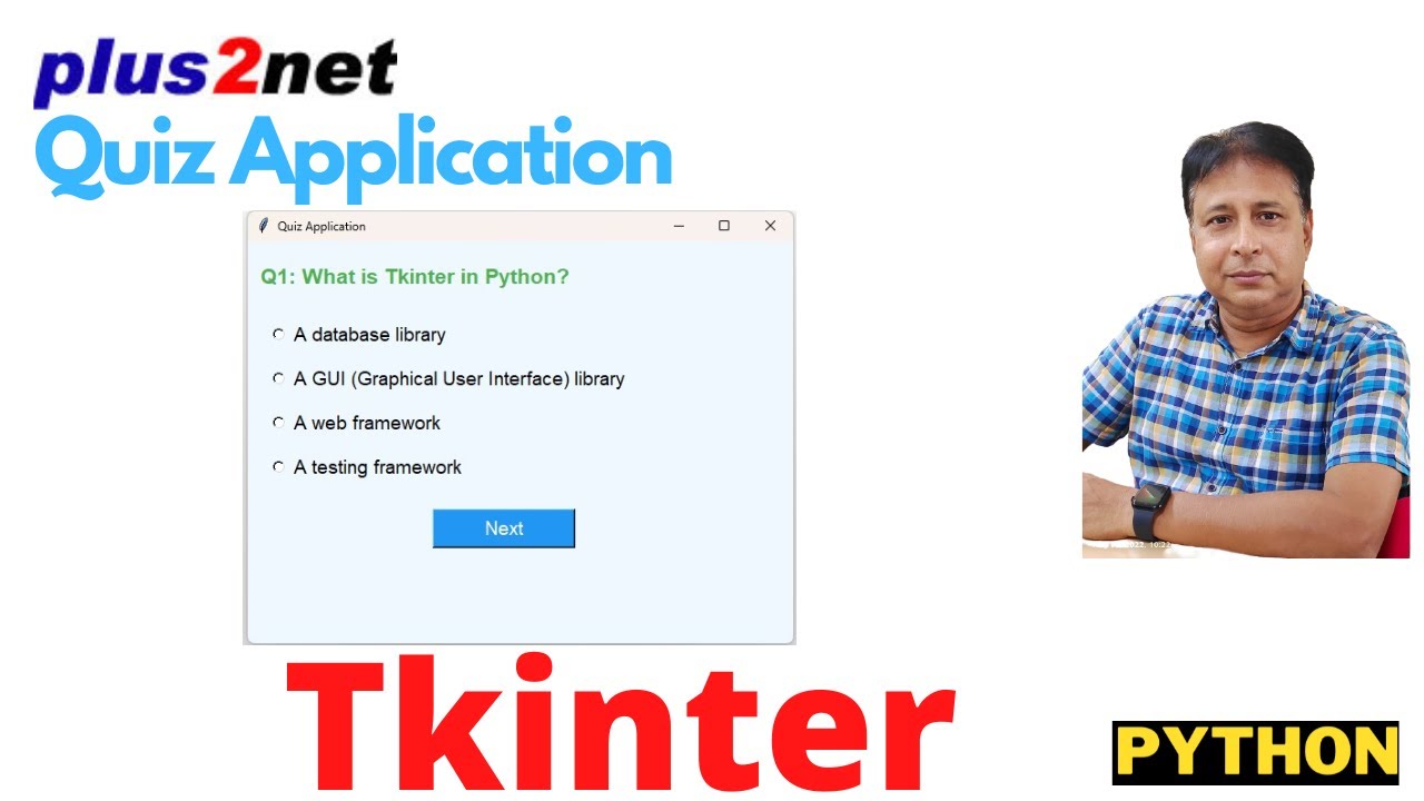 Quiz application using Tkinter GUI and JSON-Based Data Structure #tkinter #quiz #json