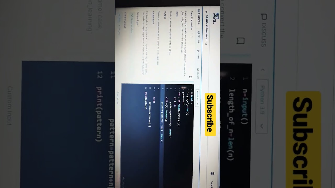 Grand Assignment-2 Case Conversion #nxtwave #ccbp4 #codingpython #pythonprogramming #ccbp #python