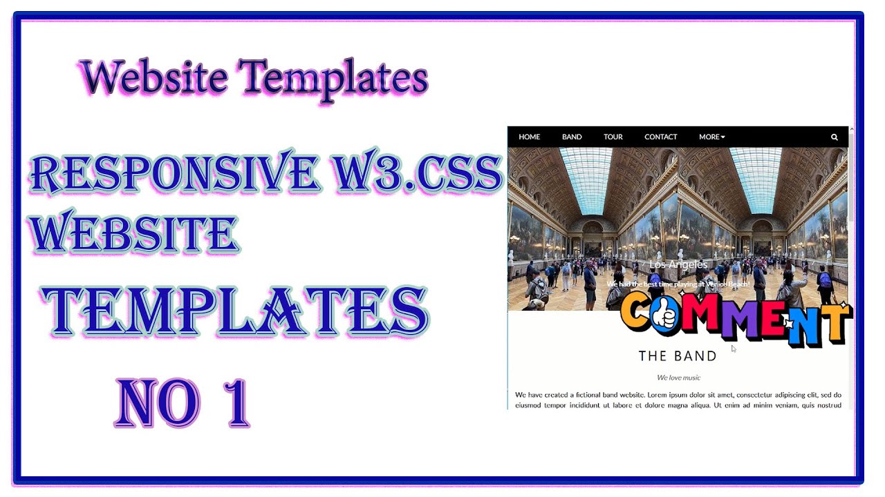 Website Templates responsive W3.CSS