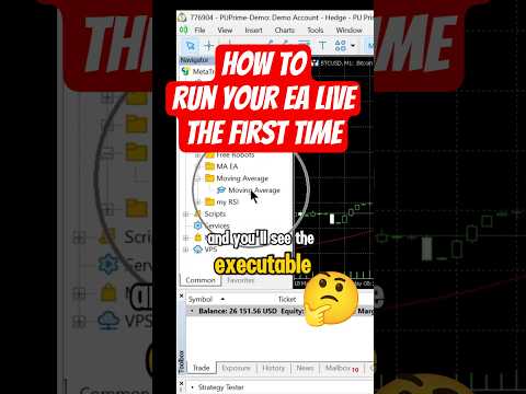 EA Coding Done? Run it! (MT5 Bot Quickstart) #tradingbot #algotrading #stockmarket