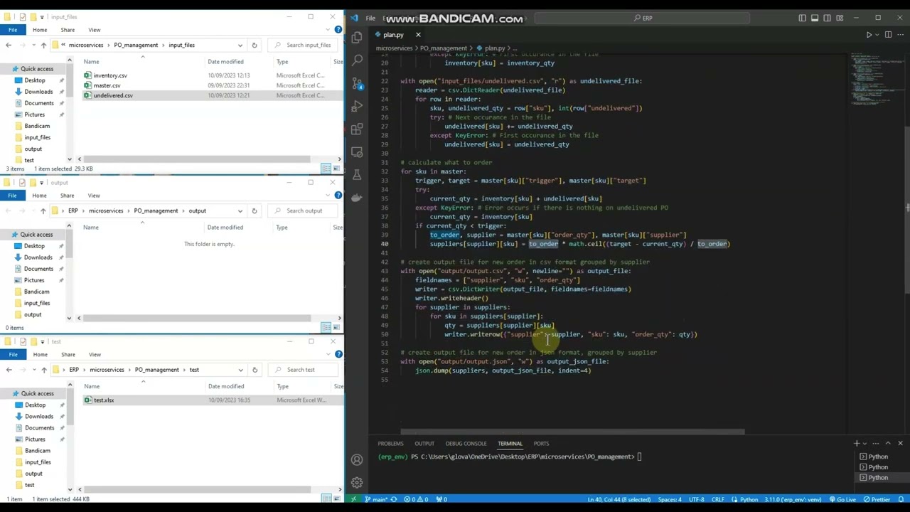 Python vs Excel working with multiple csv files