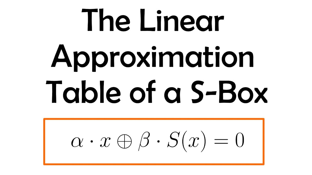 The Linear Approximation Table (LAT) of a S-Box