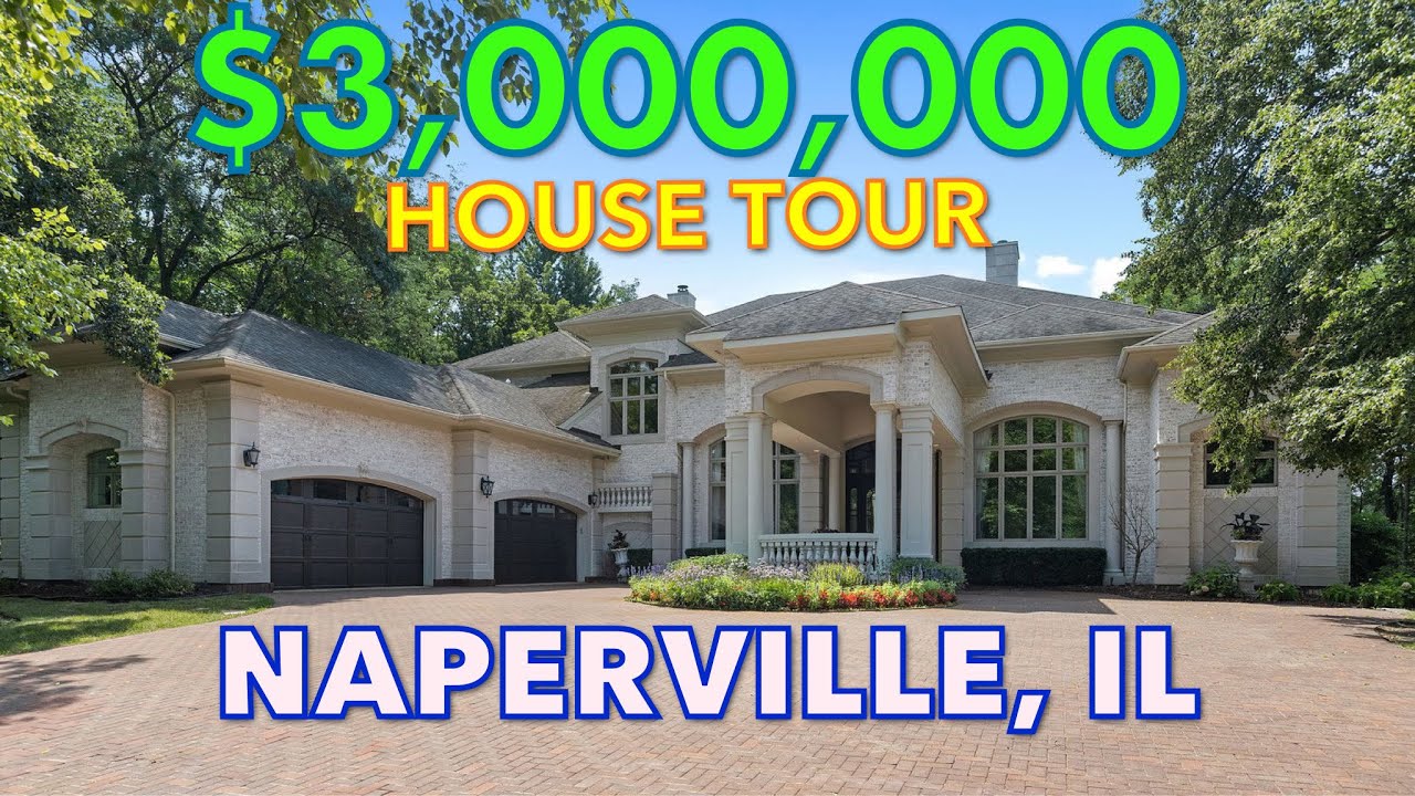 HOUSE TOUR INSIDE A $3 MILLION MANSION IN NAPERVILLE ILLINOIS **Chicago Suburbs**