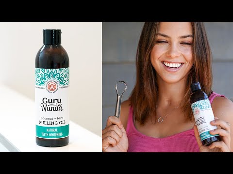 Guru Nanda Coconut Mint Pulling Oil for Naturally Whiter Teeth