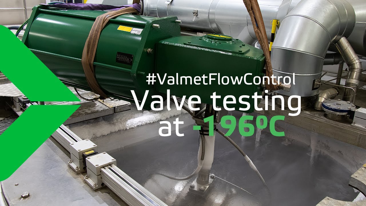 Cryogenic valve test at flow laboratory