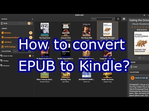 How to convert EPUB to Kindle