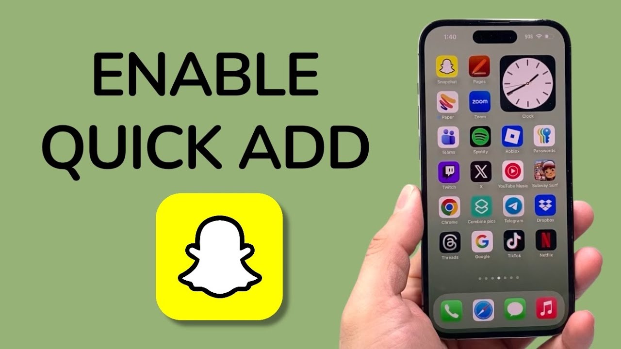 How To Enable Quick Add On Snapchat