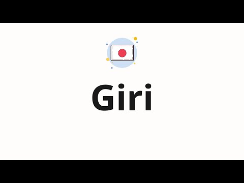 How to pronounce Giri