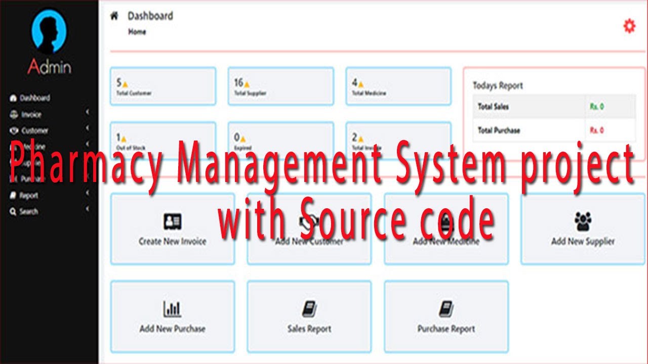 pharmacy management system web application | Pharmacy Management System  in PHP with Source code