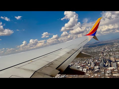 [4K] – Full Flight – Southwest Airlines – Boeing 737-7H4 – PHX-GEG – N960WN – WN1468 – IFS 906