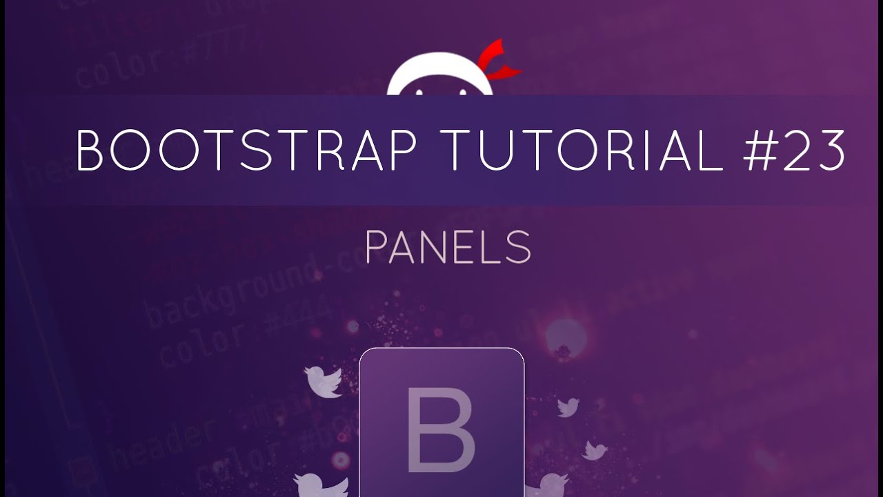Bootstrap Tutorial #23 - Panels