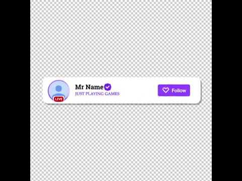 Twitch follow animated banner (profile)