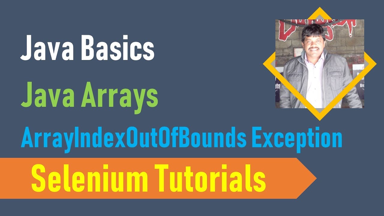 22C. Java Basics for Selenium - Java Arrays - ArrayIndexOutOfBounds Exception