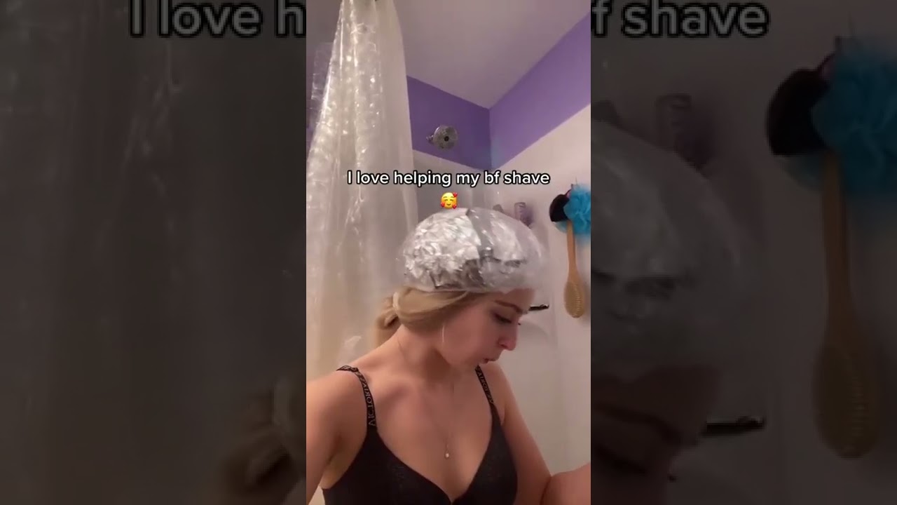 I love helping my boyfriend Shave 😂😂 | cut into pieces | fun shorts | #shorts | #ytshorts