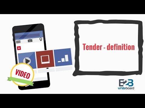 Tender - definition