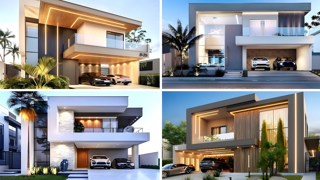 +50 MODERN DOUBLE STOREY HOME DESIGNS 2026 - FRONT ELEVATION DESIGN FOR HOME 2026 - HOUSE DESIGNS