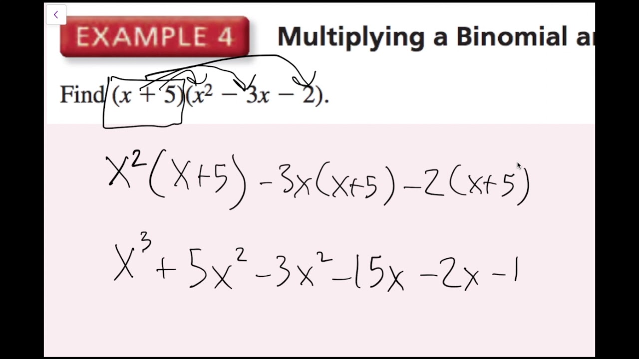 Multiplying Polynomials (7.2 Big Ideas Math - Algebra 1)