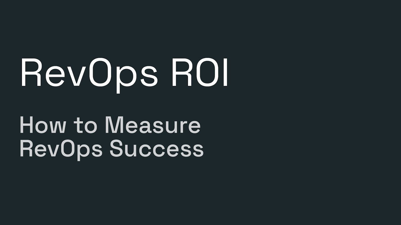 Measuring RevOps ROI with the CORE Framework | Complete Guide