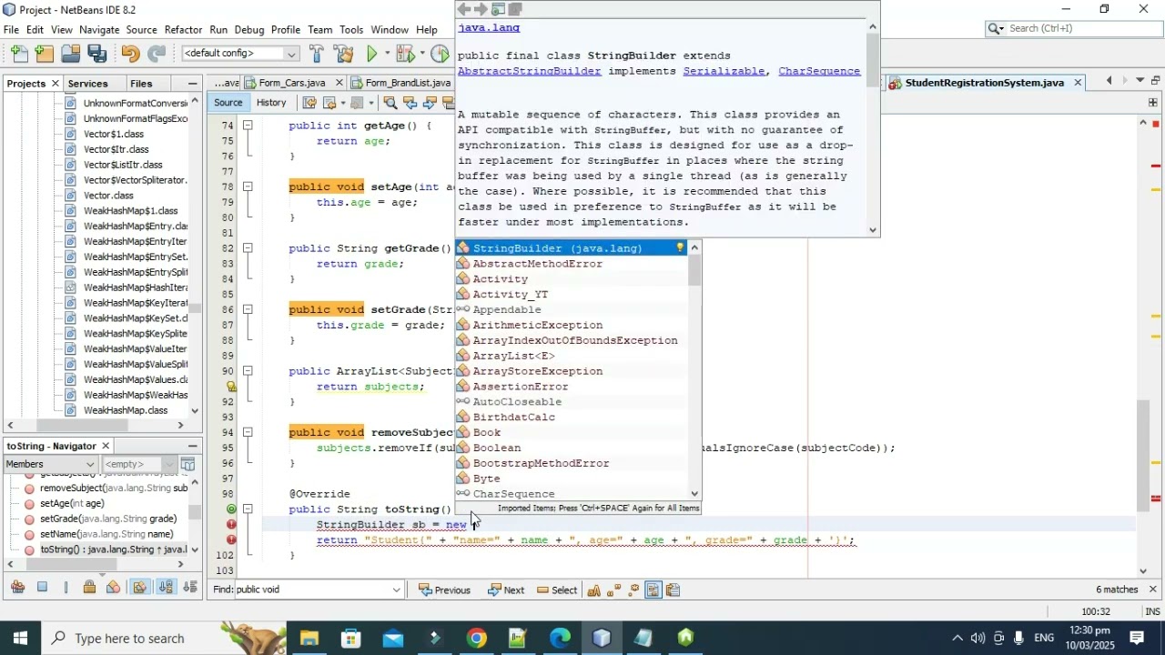 💻 Java Program: Student Registration System in Java | Full Project with File Handling - OOP