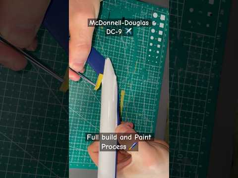 McDonnell-Douglas DC-9 build process #aircraft #modelaircraft #scalemodel #scalemodelbuilding #dc9