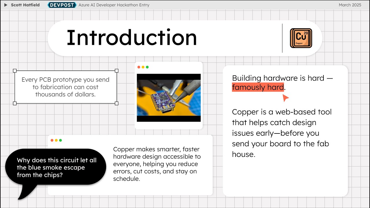 Copper Demo - DevPost Azure AI Hackathon