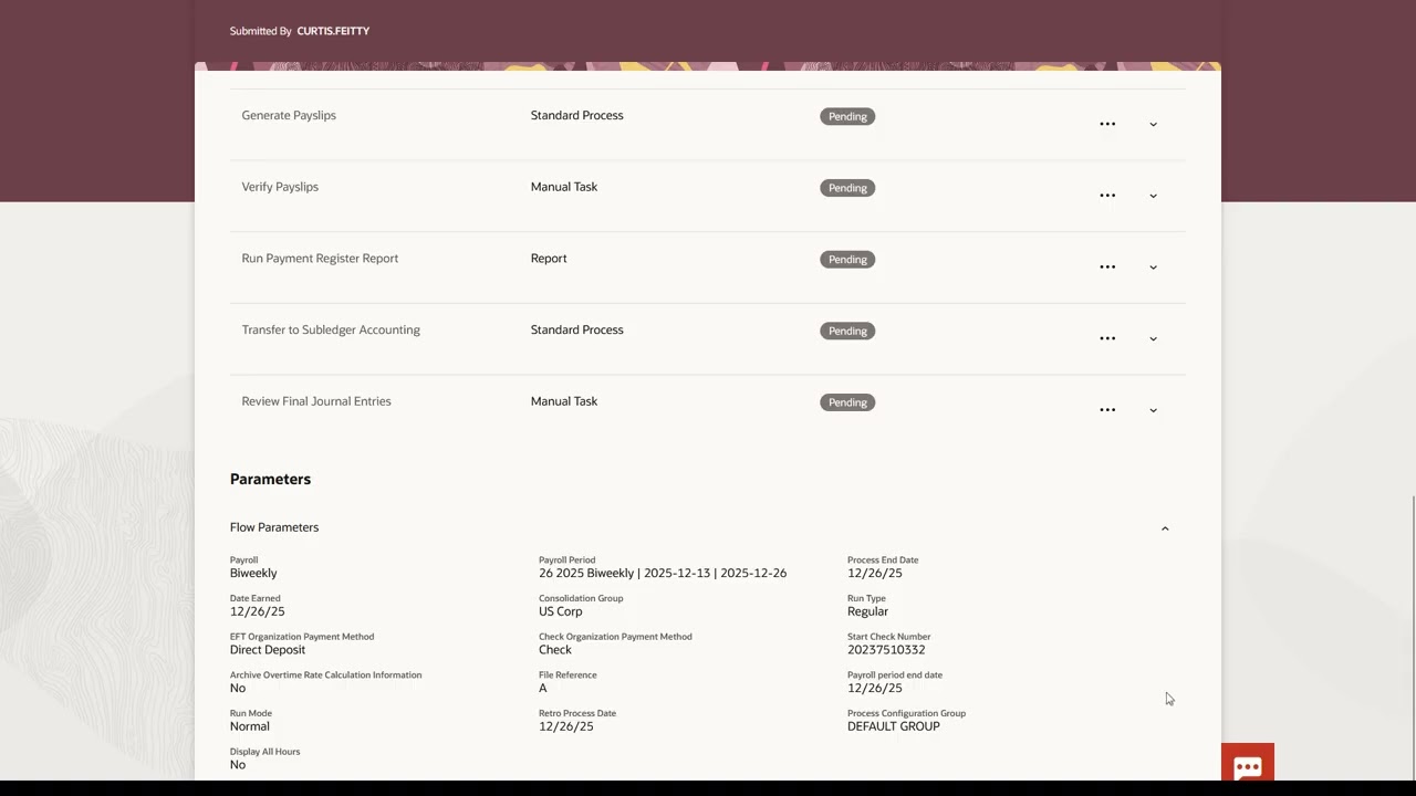 Global Payroll | How do I submit a payroll flow?