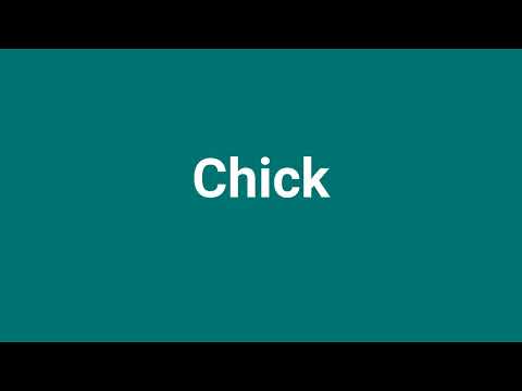 'Chick' Meaning and Pronunciation