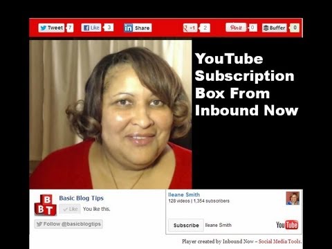 How To Make A YouTube Subscription Widget For Your Blog [Free from InboundNow]