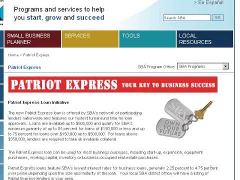 Patriot Express program from the SBA