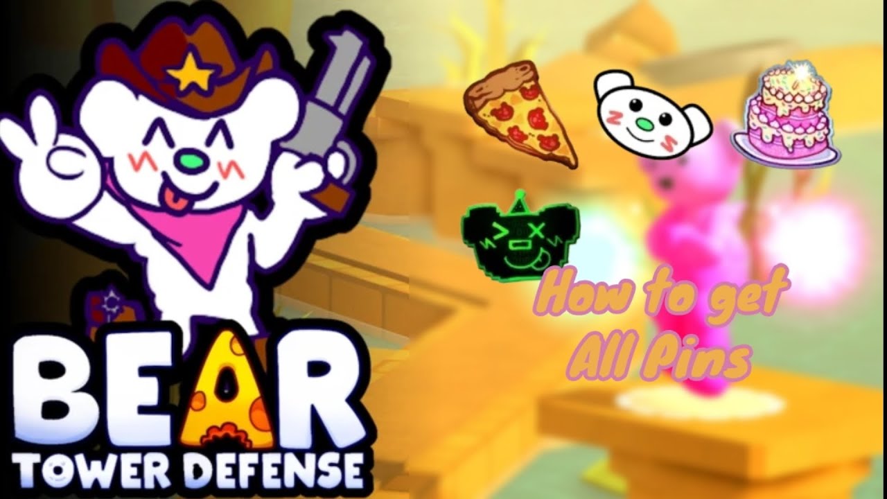 Roblox ~ Bear Tower Defense ~ How to get All Pins