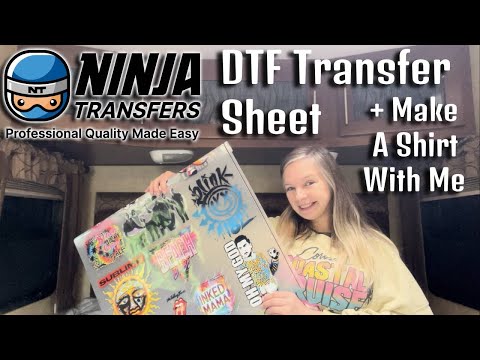 Ninja Transfers - DTF Transfer Sheet + Demonstration