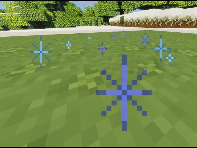 Melody's Snowflake Sparkle XP Orbs Periwinkle Minecraft Texture Pack