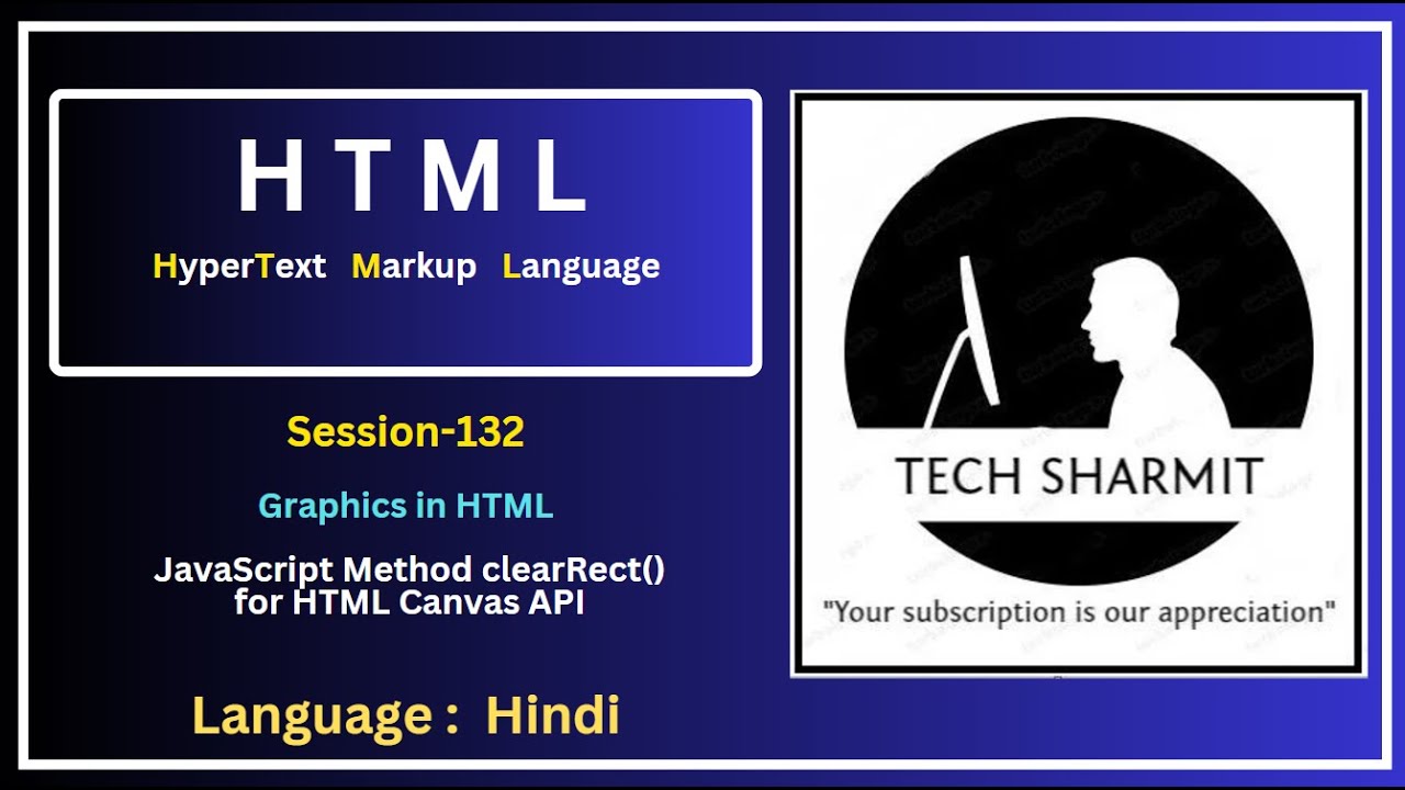 HTML Canvas API Graphics | JavaScript clearRect() Method (Session-132)