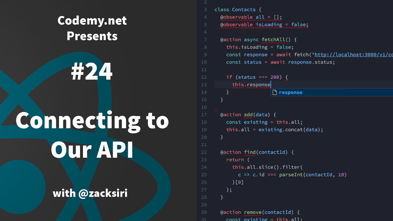 React: Connecting to Our API - [024]