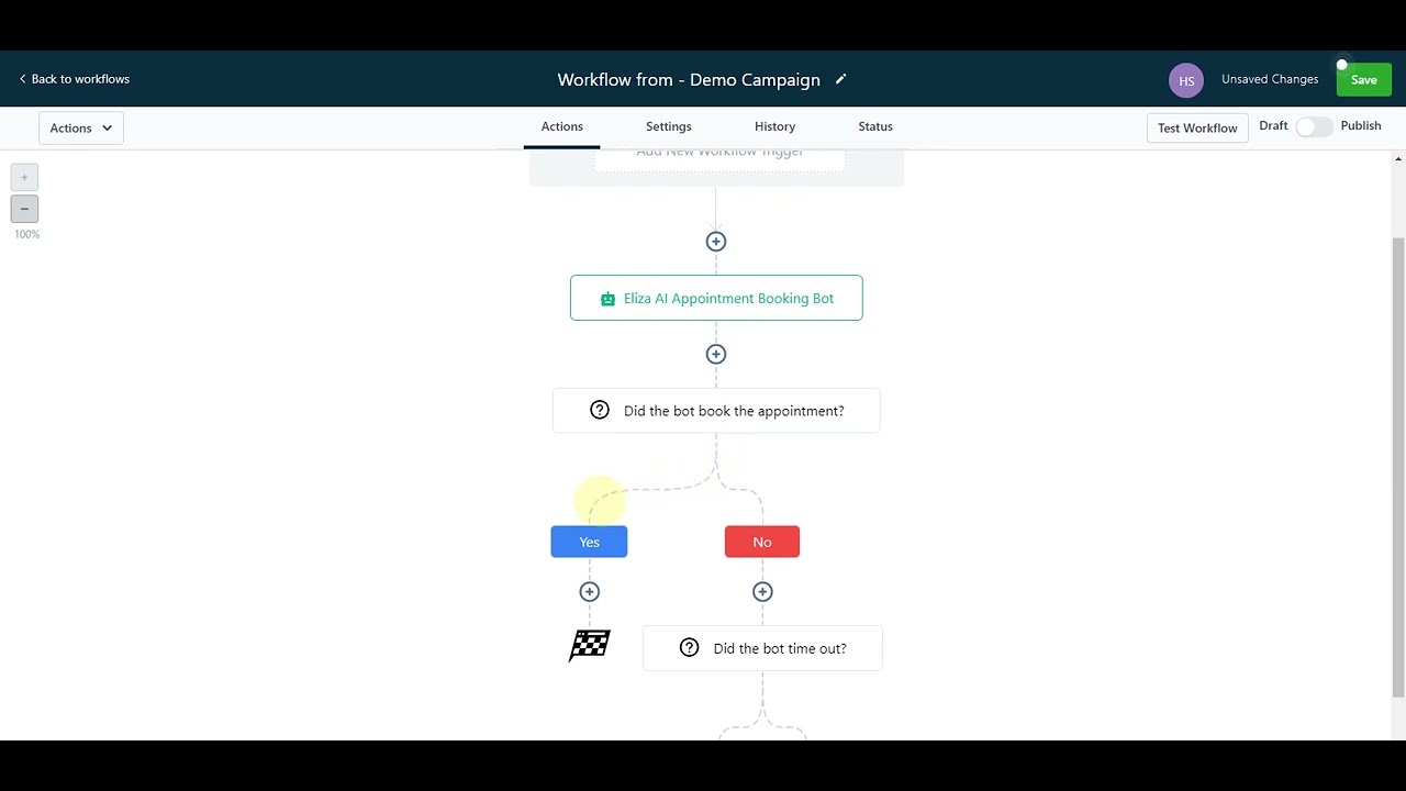 Eliza AI automatic booking bot | Click Automations