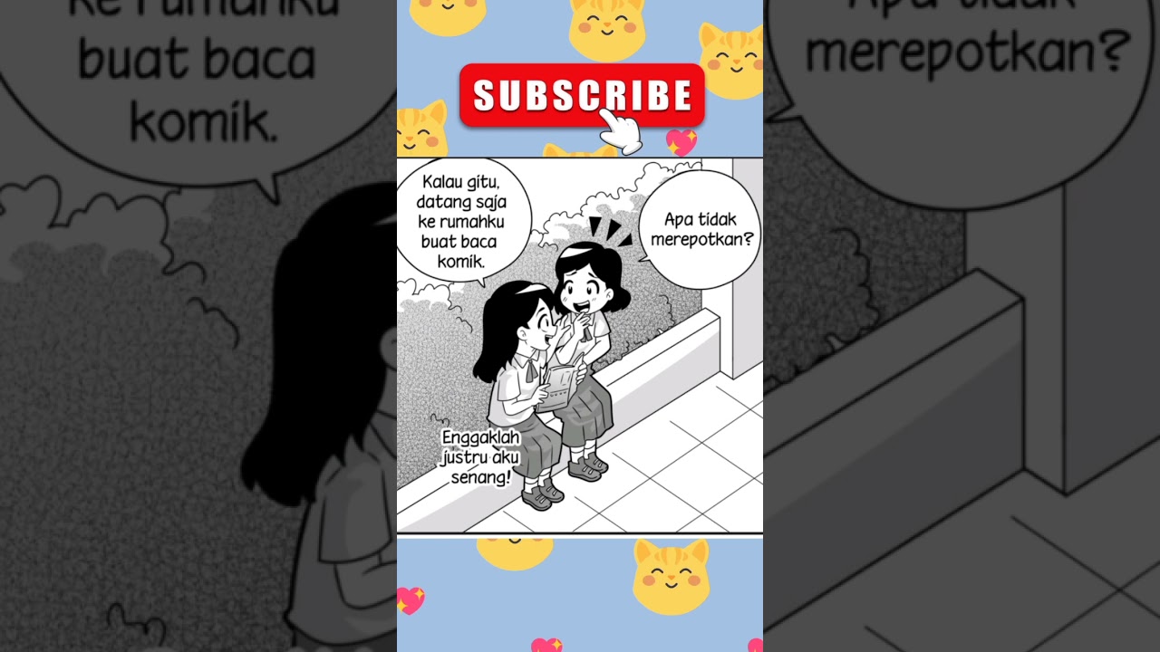 komik lucu, sahabat baru di sekolah #shorts #komik #hiburan