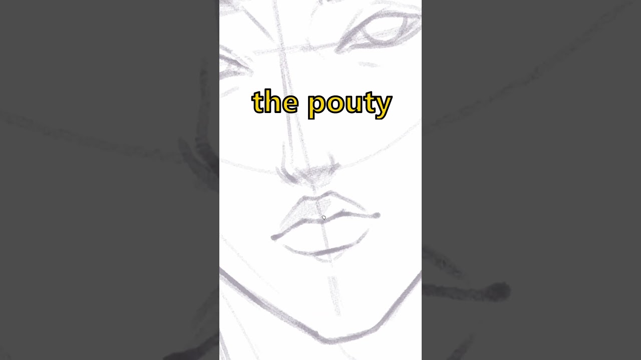 How to Draw POUTY juicy LIPS ✨ 4 TIPS #shorts #howtodraw #digitalart #arttutorial #oc