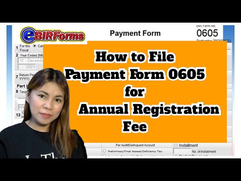 How To File Payment Form 0605 for Annual Registration Fee Online