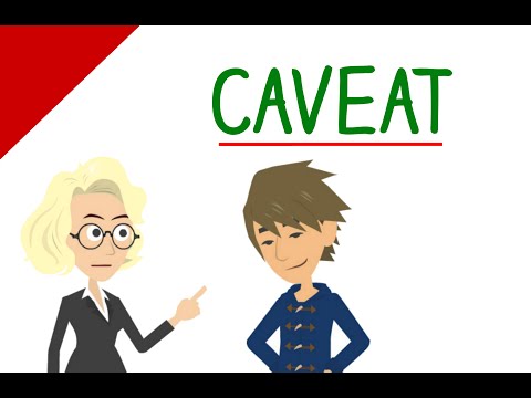 Learn English Words - Caveat (Vocabulary Words with Pictures & Meaning)