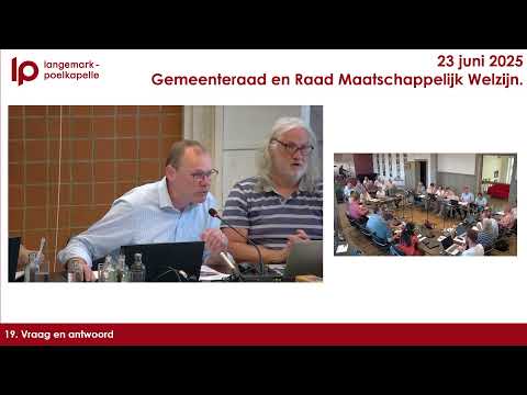 Gemeenteraad en Raad Maatschappelijk Welzijn 23 juni 2025