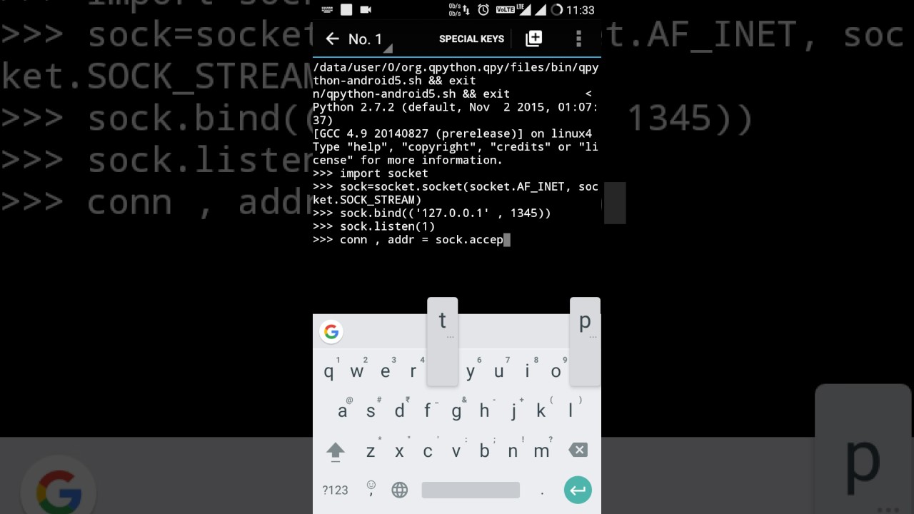 Python network programming #2 Creating TCP client and Server using sockets.
