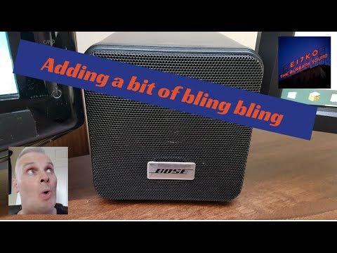 Adding a bit of Bling Bling to the Amazon Speakers