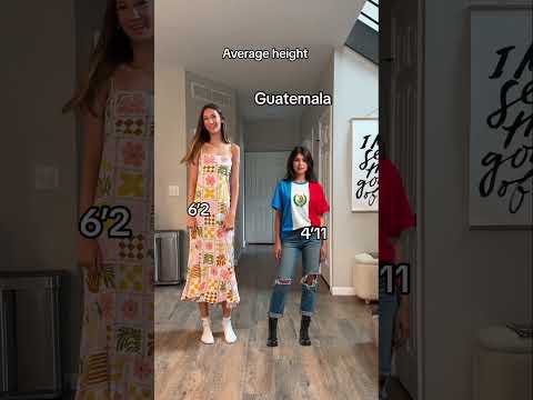 Average height of women around the world #tall #short