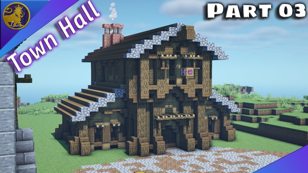 Minecraft: Wooden Town Hall Tutorial