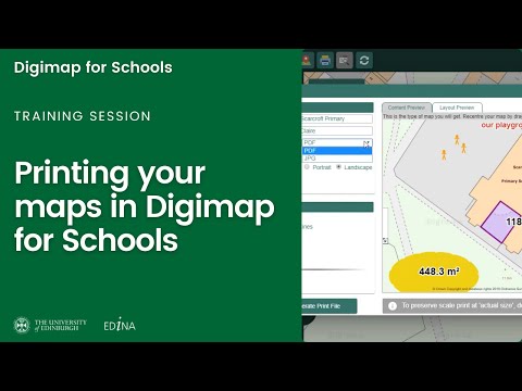 Printing your maps in Digimaps for Schools