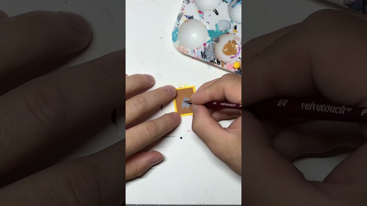 111/151 Rhyhorn | Painting the TINIEST Pokémon Cards EVER!