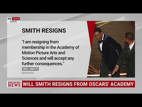 Will Smith resigns from the Academy membership after Chris Rock slap