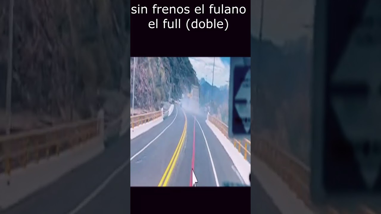 trailer runs out of brakes and prefers not to use the emergency ramp and manages to stop the truck