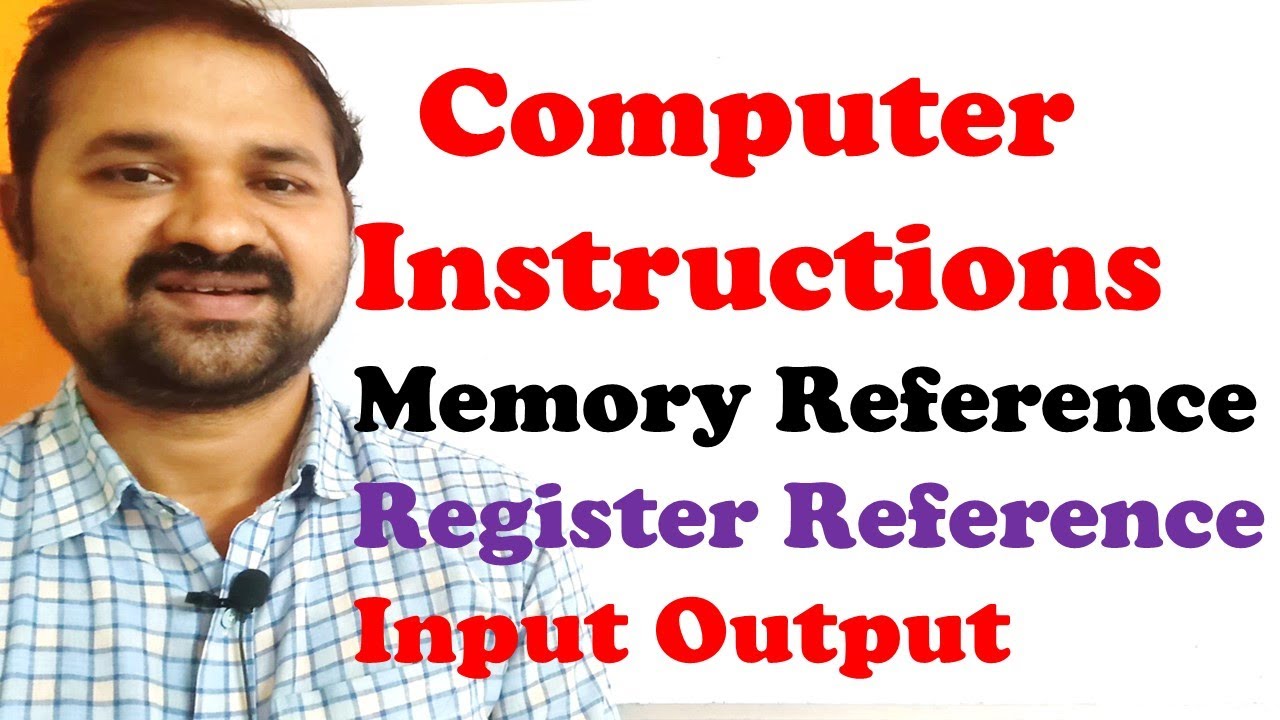 Computer Instructions||Memory Reference||Register Reference||Input Output||Computer Organization